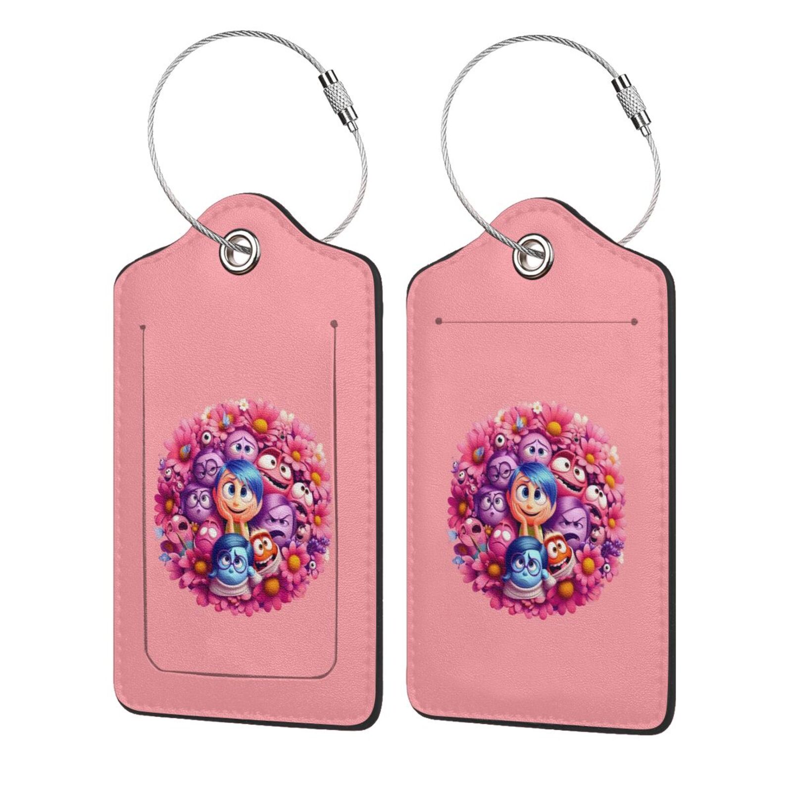 Flowers Inside Out Luggage Tags for Suitcases Travel ID Identification ...