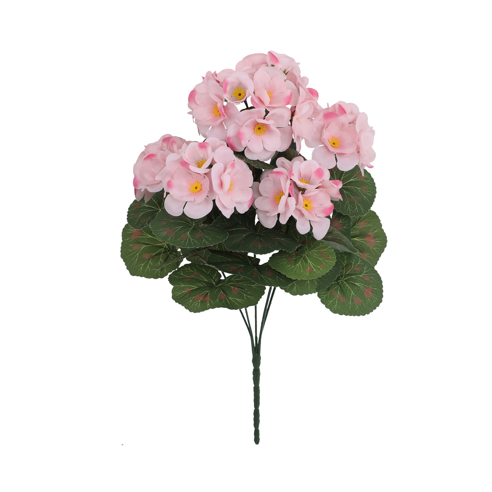 Flowers Lifelike Geranium Begonia Flowers Stunning Home Realistic Green ...