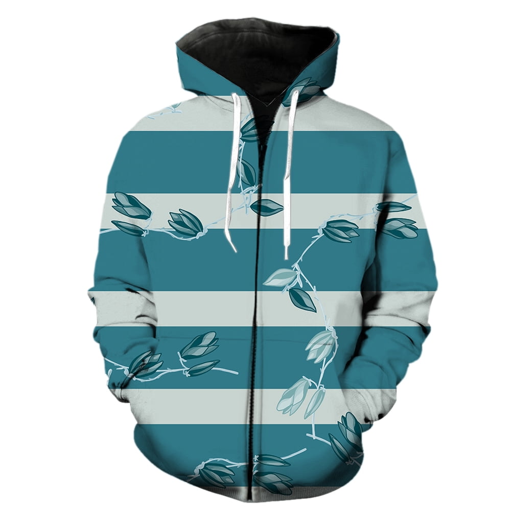 Flowers Magnolia Men's Zipper Hoodie Teens Spring Tops Funny Harajuku ...
