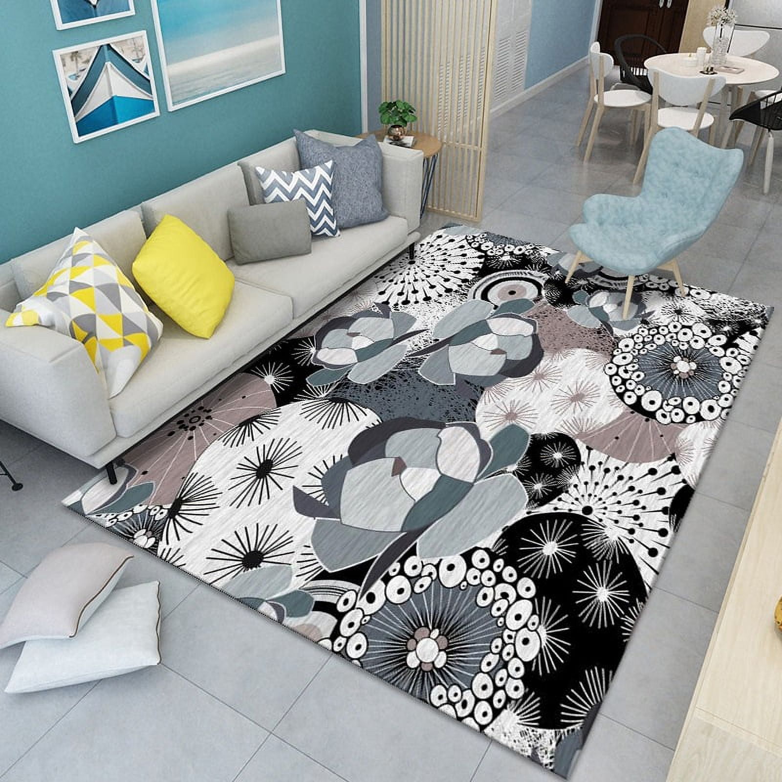 Flowers Merry Christmas Rug Home Indoor Decor Carpet New Year decoration Big Carpets for Living ...