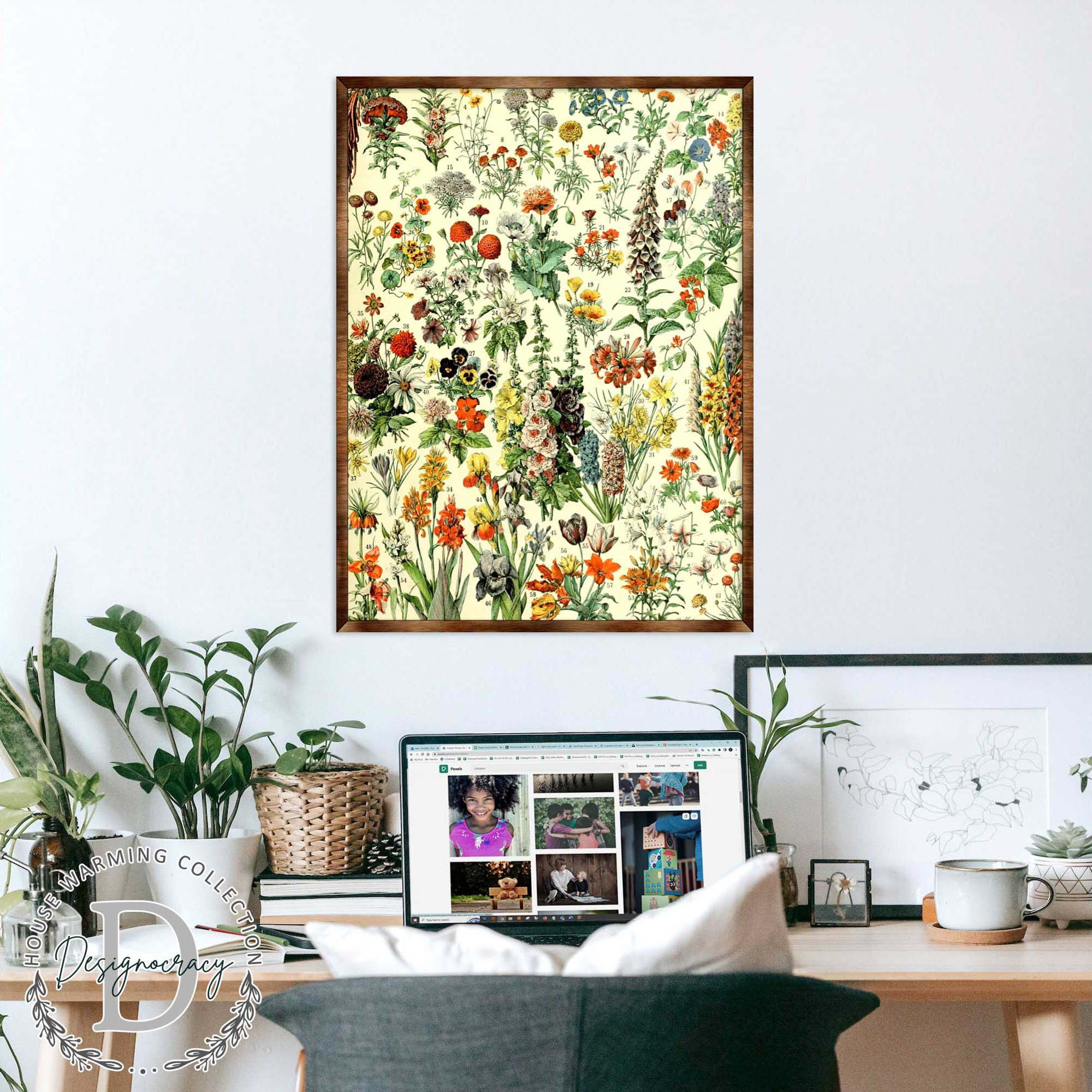 Flowers Montessori Wooden Poster | Homeschool I Educational Poster ...