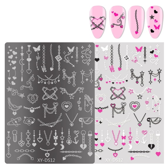 Flowers Nails Plates French Nails Stamping Plates Manicure Images ...