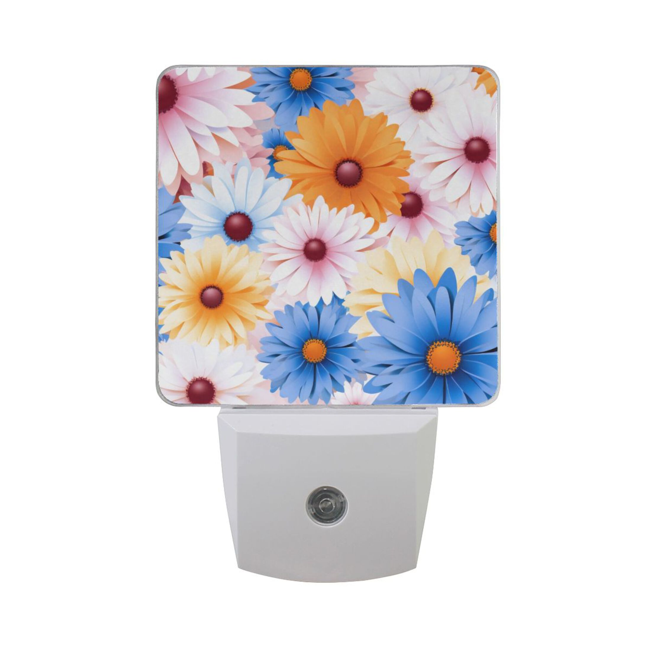 Flowers Night Light LED Dusk to Dawn Auto Sensor Night Lamp Plug-in ...