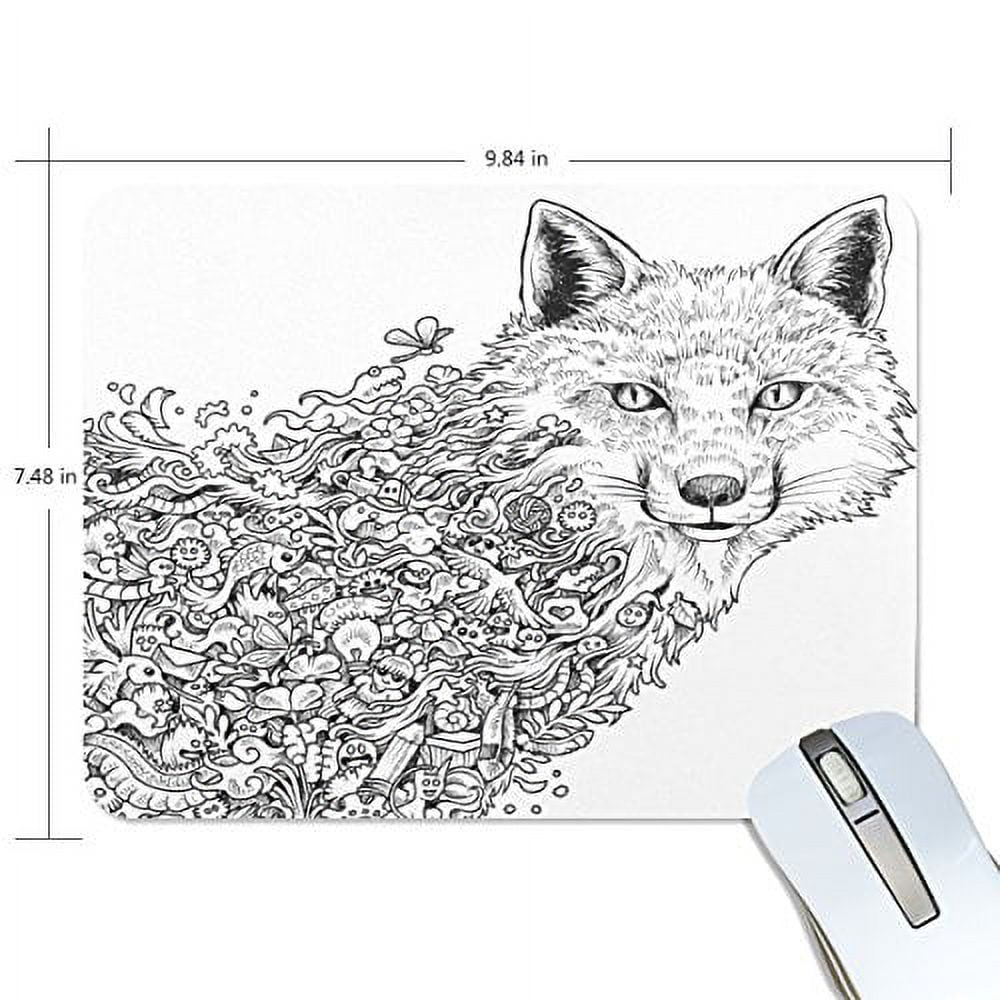 Flowers Of The Wolf Mouse pads Gaming Mouse Pad 9.84x7.87 inches ...