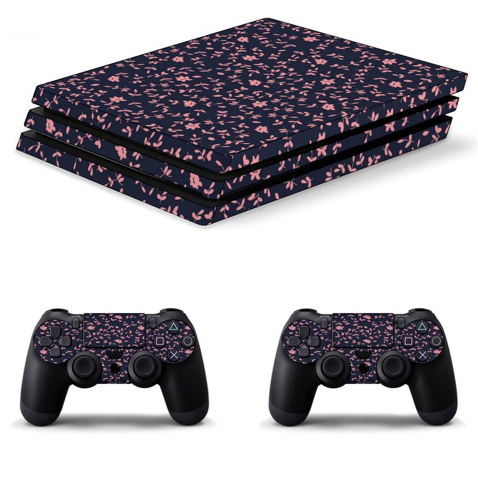 Flowers PS4/PS4 Pro/PS4 Slim Skin Sticker For Console And Controller Skins - Walmart.com