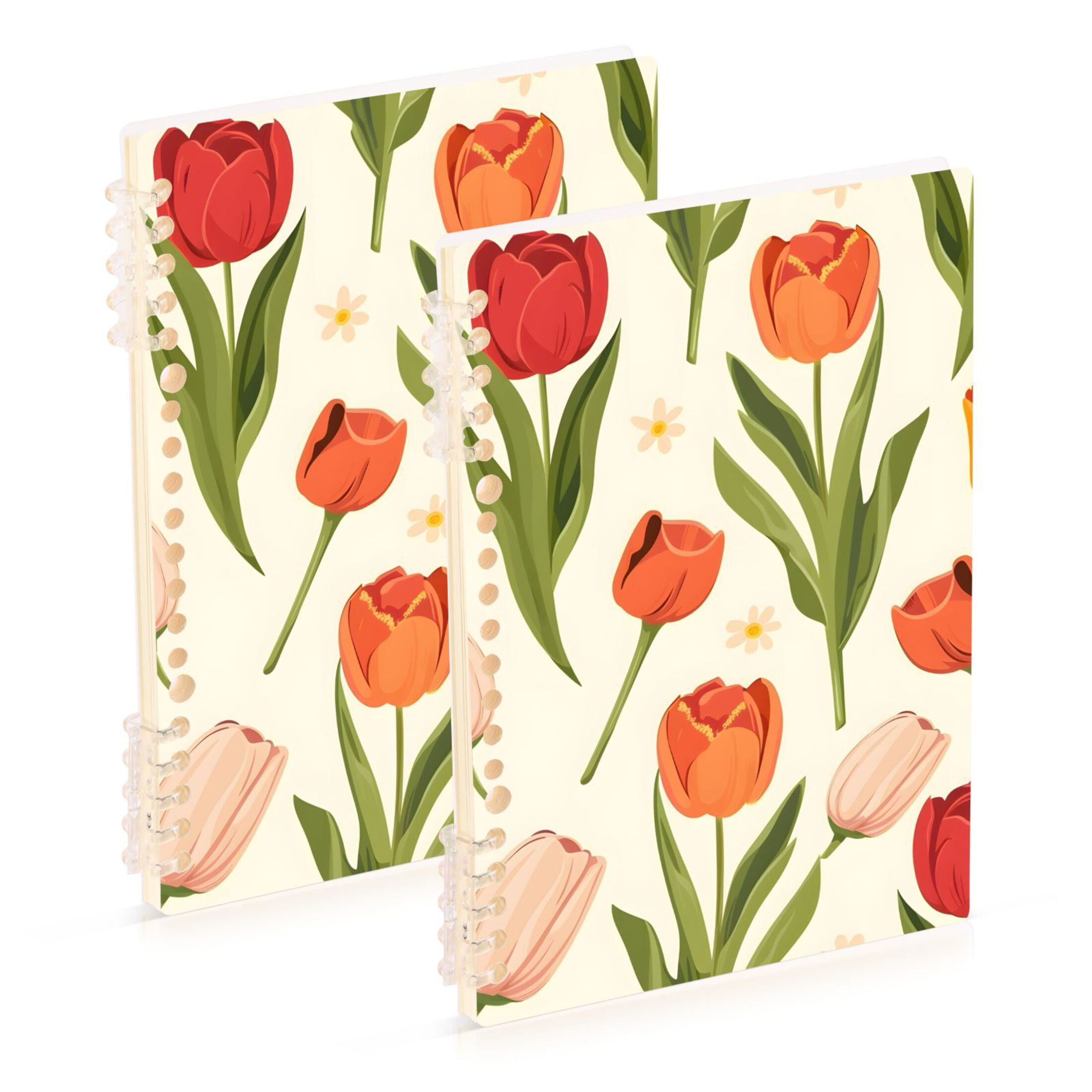 Flowers Partern Ring Binder Notebook Journey Note Diary College Ruled ...