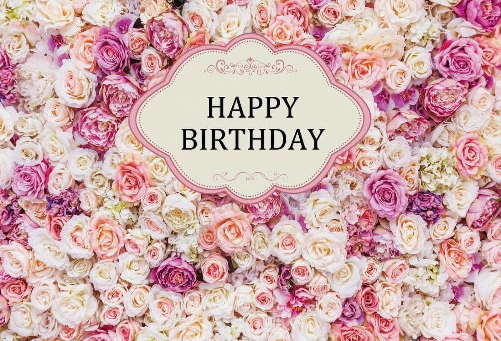 Flowers Party Stage Birthday Scene Photography Background ShinyWedding ...