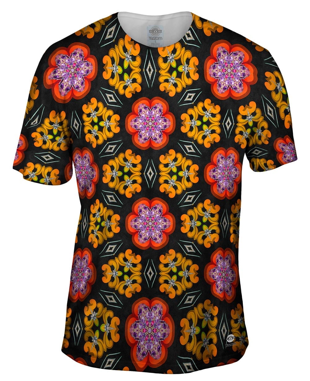Flowers Pattern Mens T-Shirt All Over Print - Walmart.com