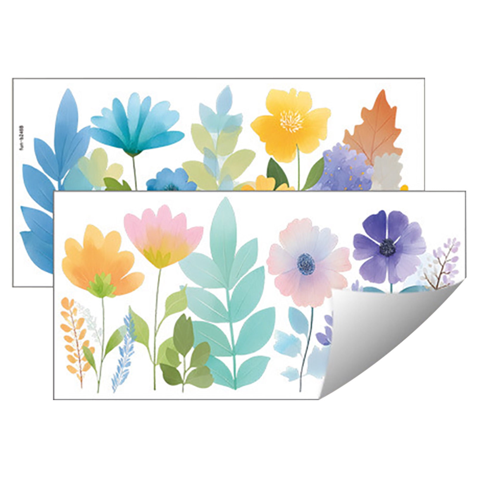 Flowers Pattern Wall Stickers For Bedroom Living Room Home ...