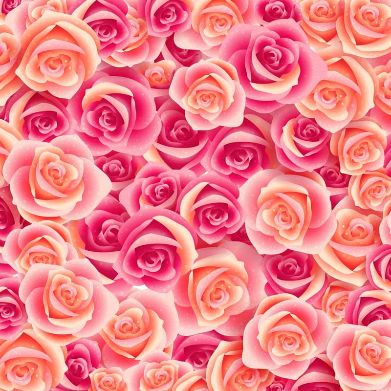 Flowers Photography Backdrops Vinyl Cloth Computer Printed Backgrounds ...