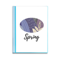 Flowers Plant Art Pattern Book Sheet Protectors Portfolio Binder Folder ...
