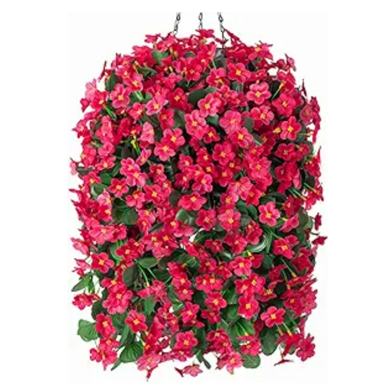 Flowers Plants Baskets for Outdoor Outside Porch D ration, Faux Silk ...