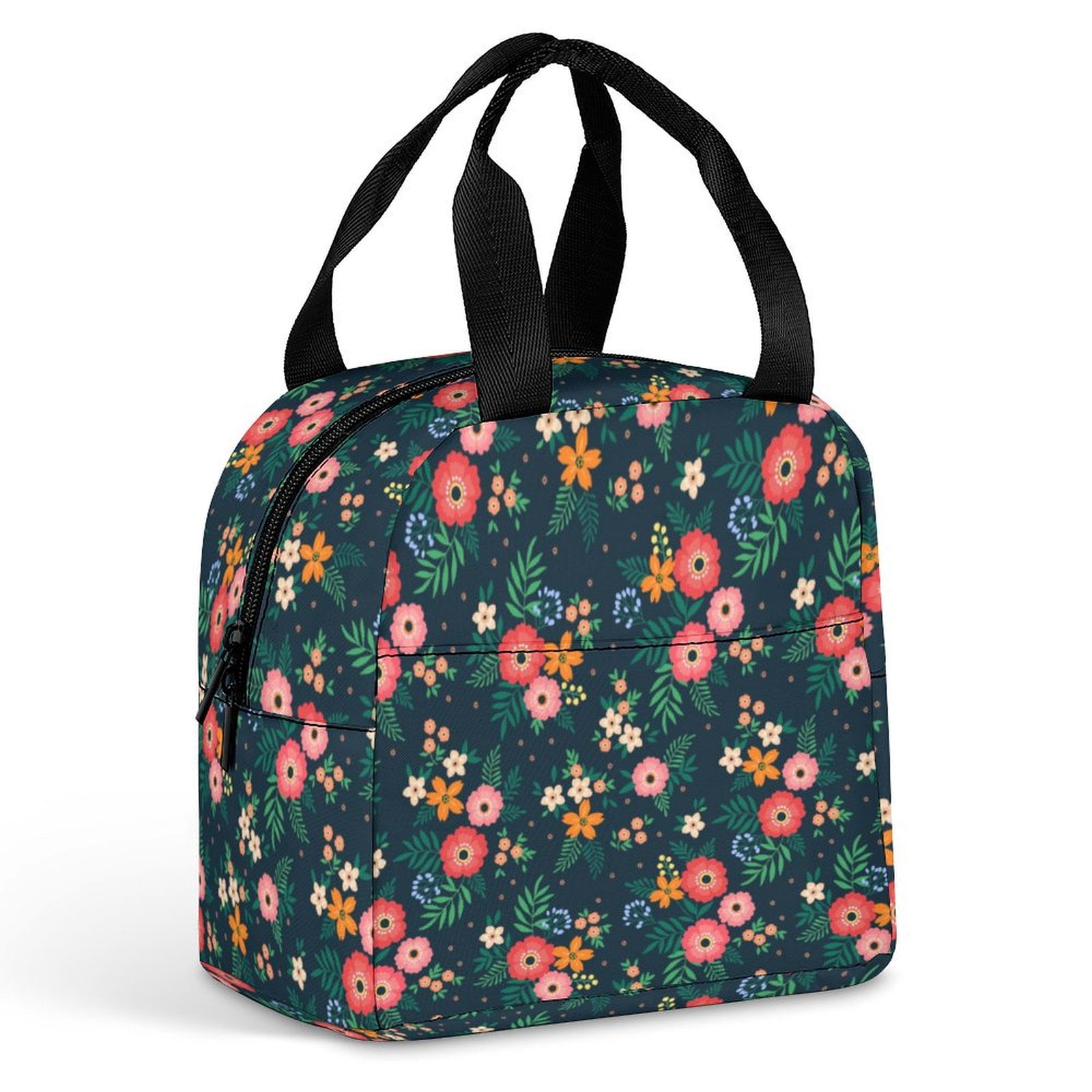 Flowers Plants Large Capacity Lunch Bag Insulated Lunch Box for Men ...