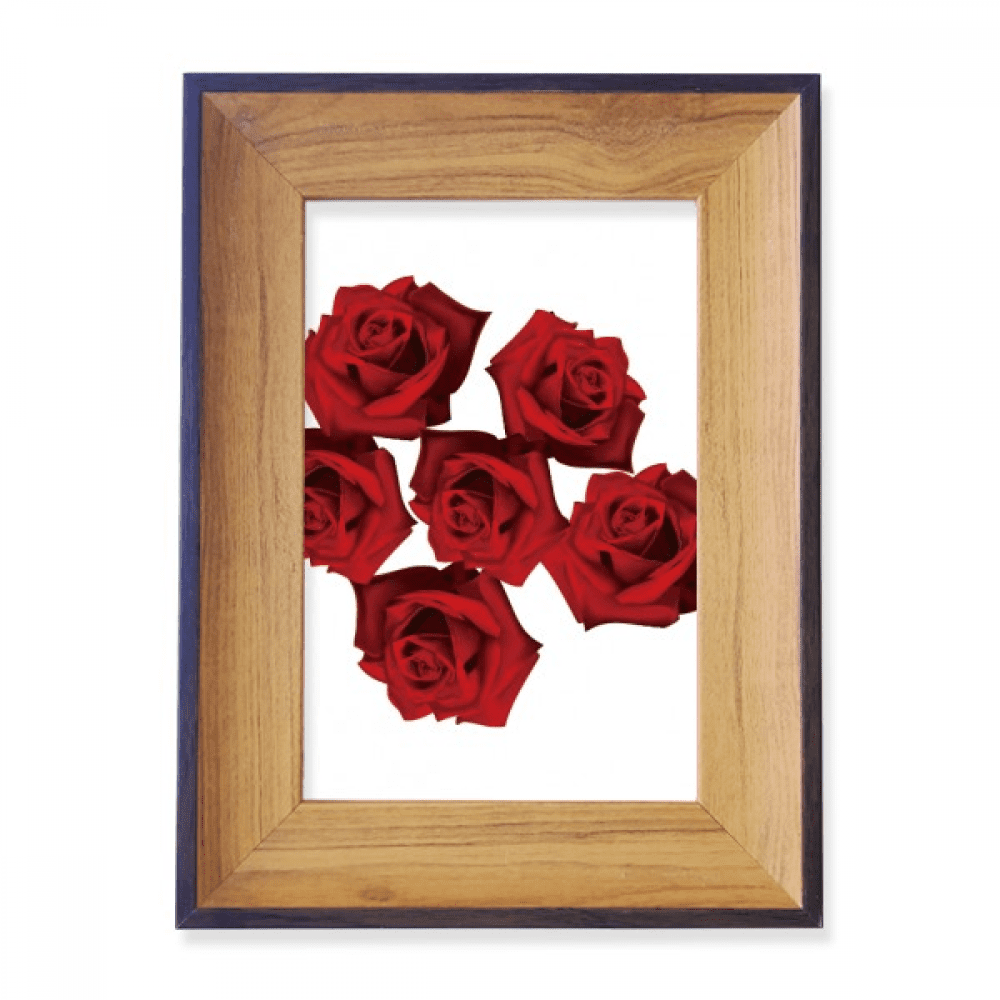 Flowers Red Rose Flower Photo Frame Exhibition Display Art Desktop ...