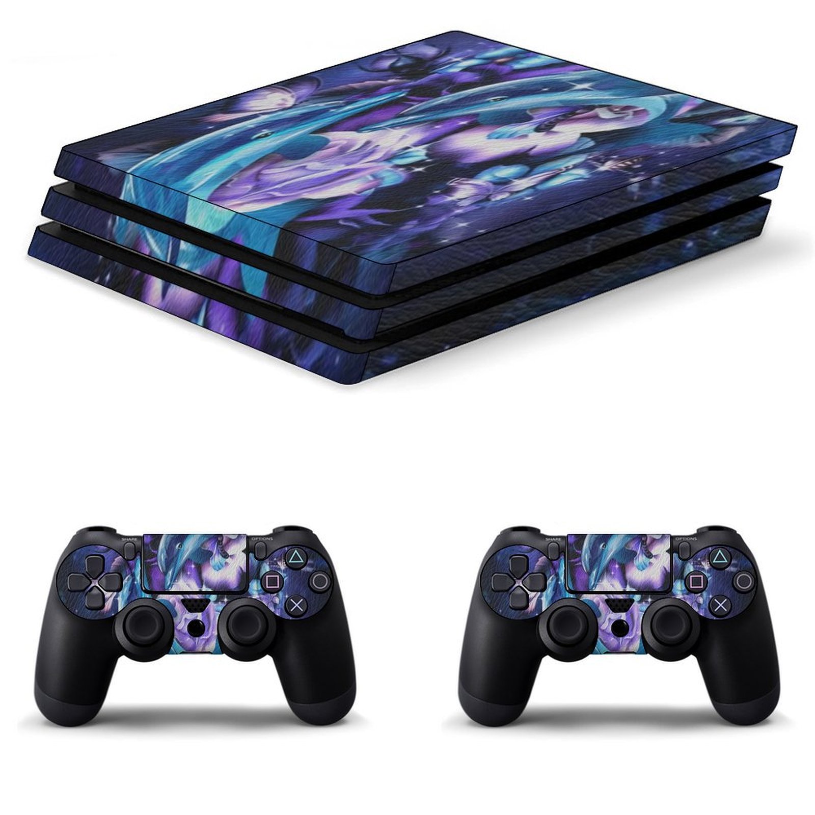 Flowers Rose Purple PS4/PS4 Pro/PS4 Slim Skin Sticker For Console And ...