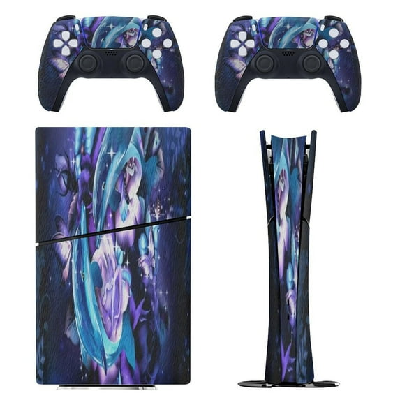 Flowers Rose Purple PS5/PS5 Pro/PS5 Slim Digital Disc Skin Sticker For ...