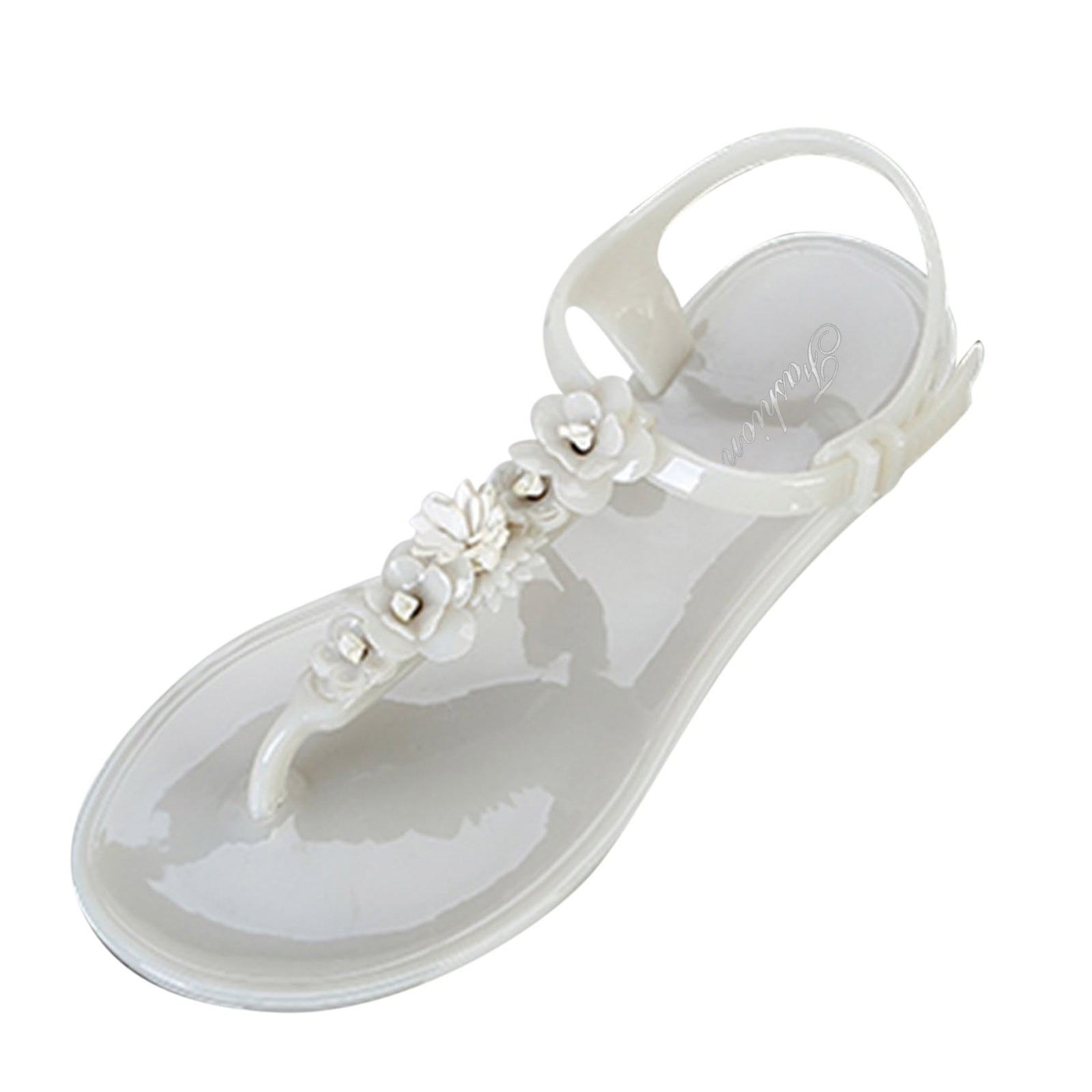 Flowers Sandals Women's Summer Flip Flops T-Buckle Non- Beach Slippers ...