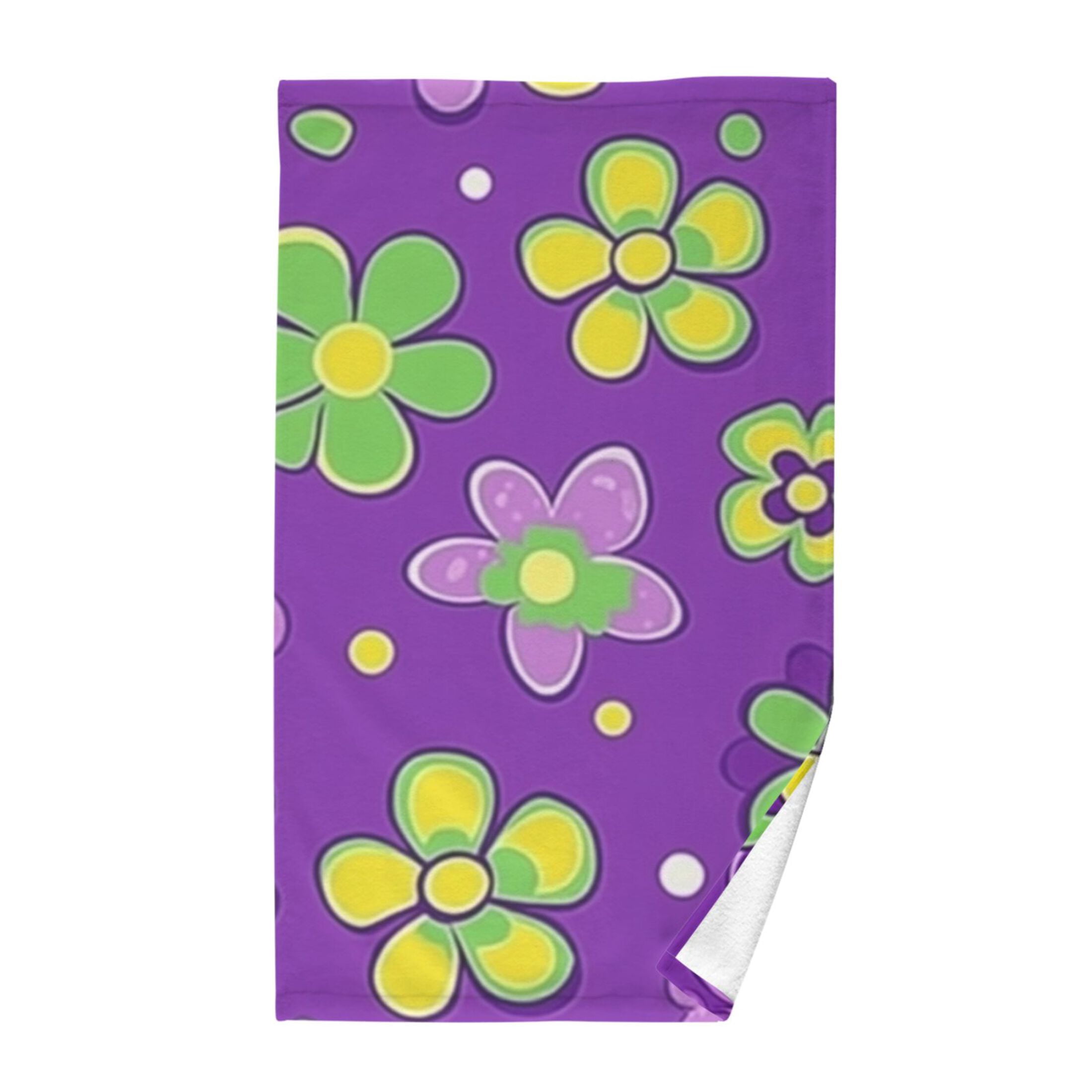 Flowers Seamless Pattern Bath Towel 100% Cotton Soft Thick High ...