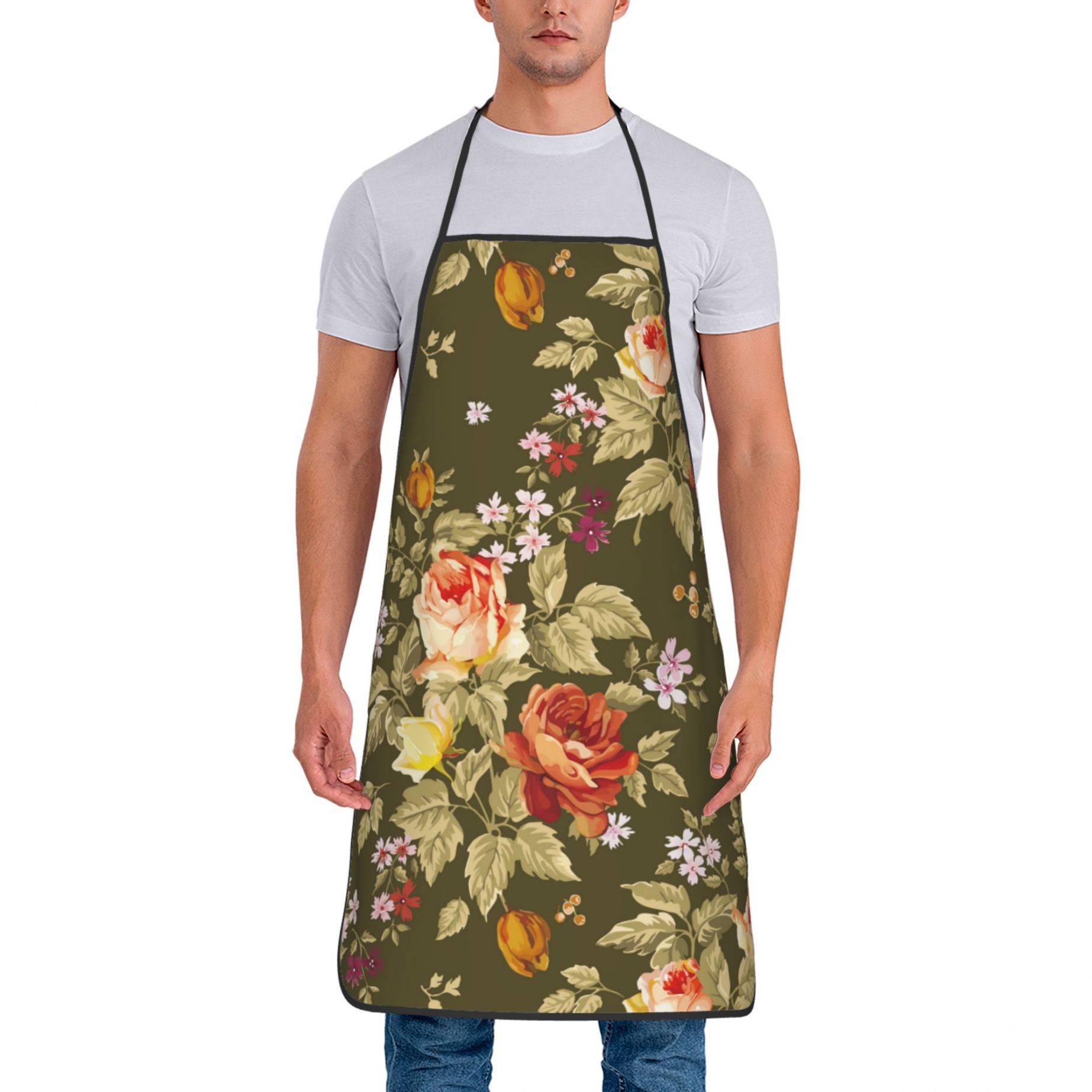 Flowers Seamless background (3) Aprons for Women Men Waterproof Apron ...