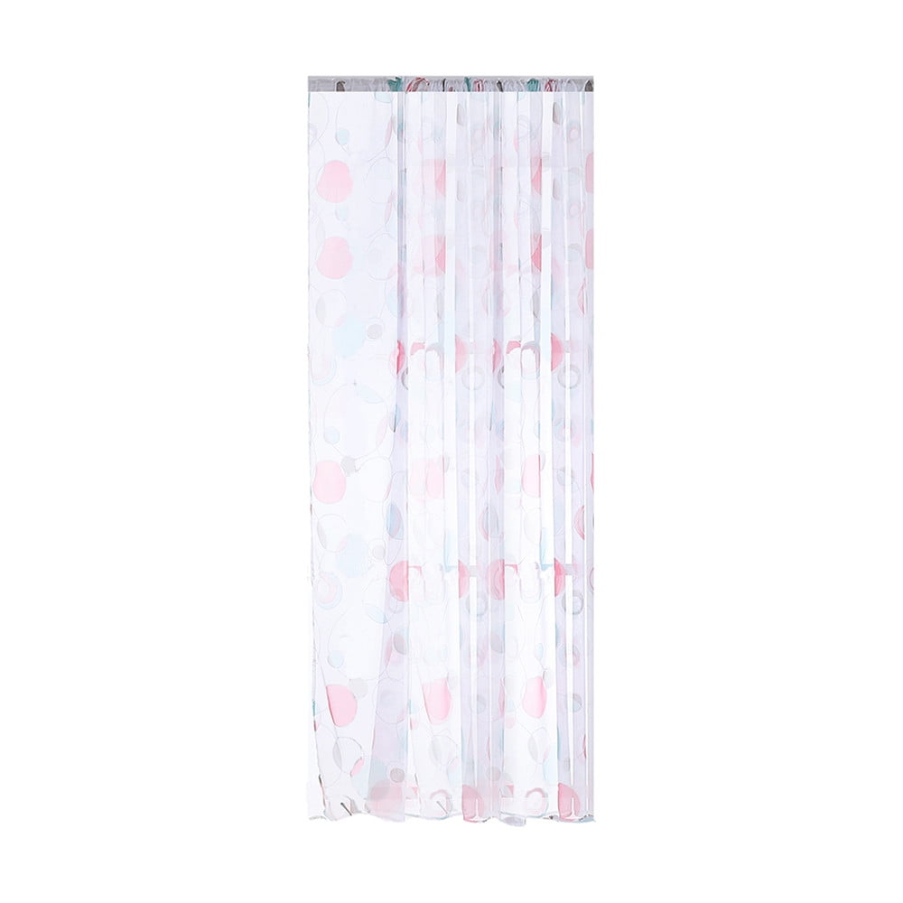 Flowers Sheer Curtains, Weeping Rustic Floral Sheer for Bedroom Drapes ...