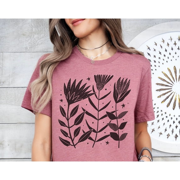 Flowers Shirt Floral Shirt Wild Flowers Shirt Wildflower Tshirt Floral ...