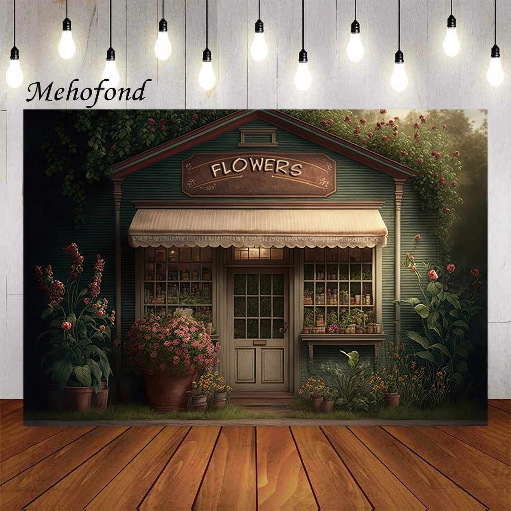 Flowers Shop Pink Floral Florist Kid Birthday Party Wedding Portrait r ...