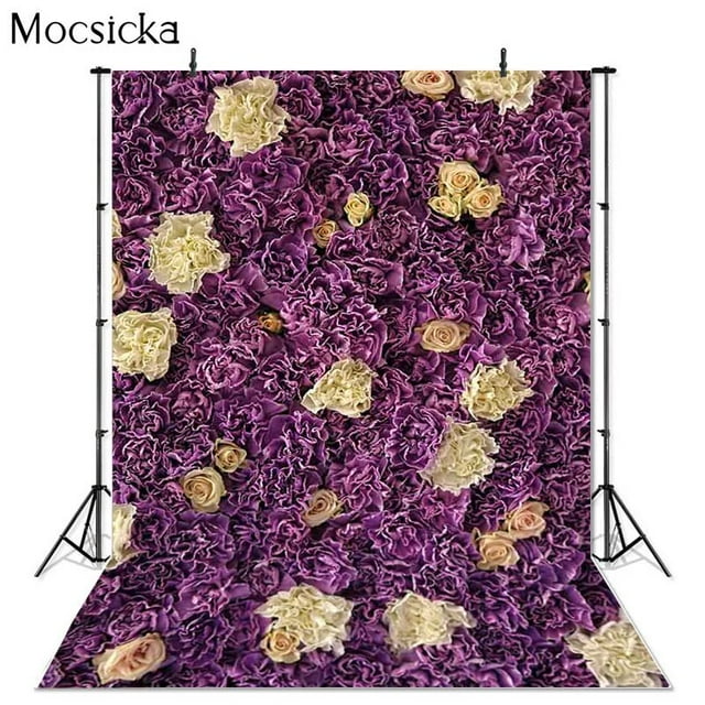 Flowers Wall Backdrop Photo Studio Rose Romantic Wedding Scenes ...