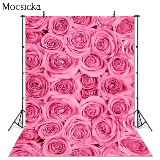 Flowers Wall Backdrop Photo Studio Rose Romantic Wedding Scenes ...