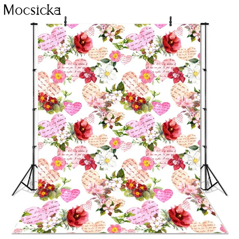 Flowers Wall Backdrop Photo Studio Rose Romantic Wedding Scenes ...