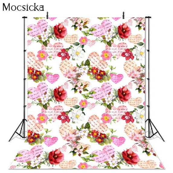 Flowers Wall Backdrop Photo Studio Rose Romantic Wedding Scenes ...