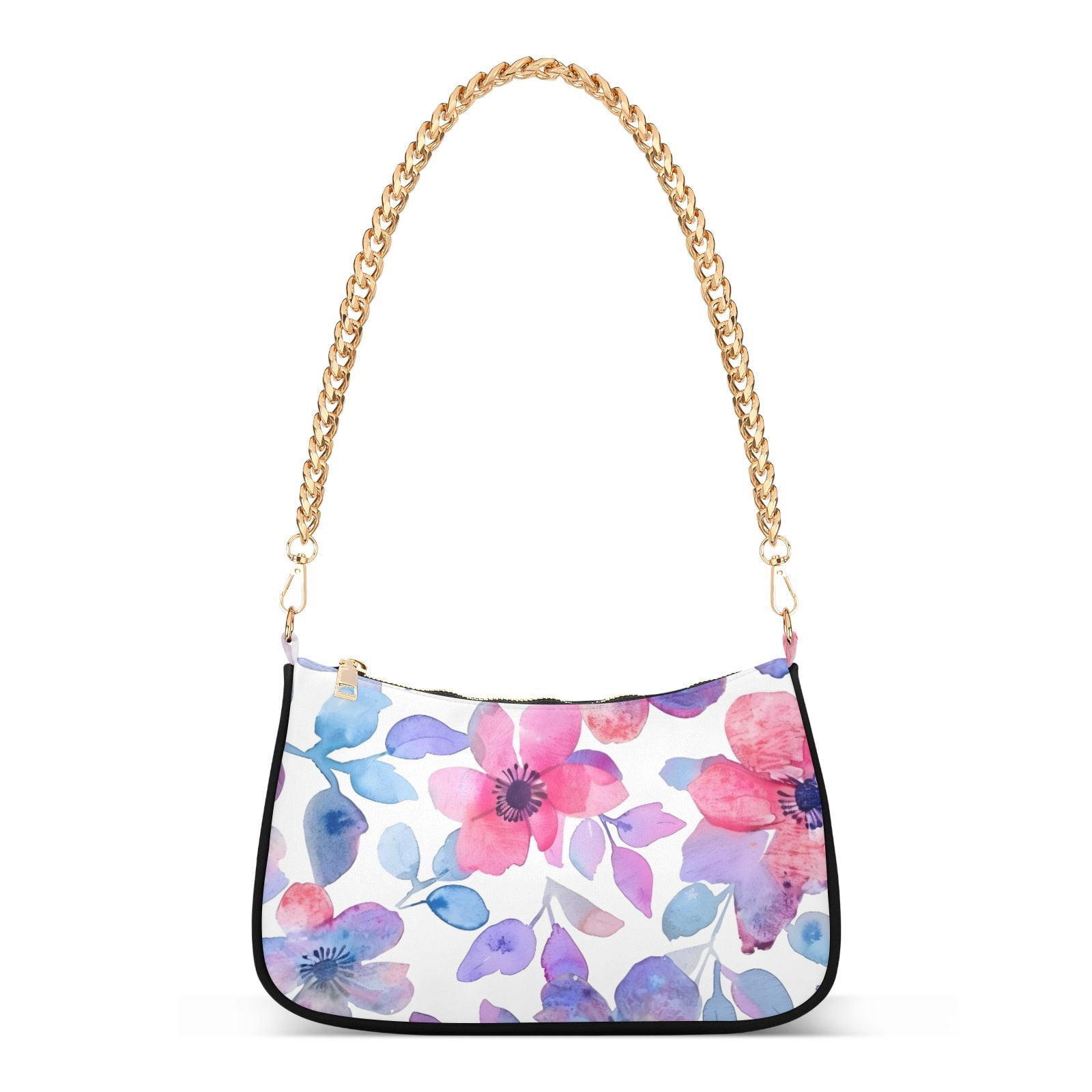 Flowers WatercolorWomen Small Shoulder Bag Crossbody Tote Hobo Bags ...