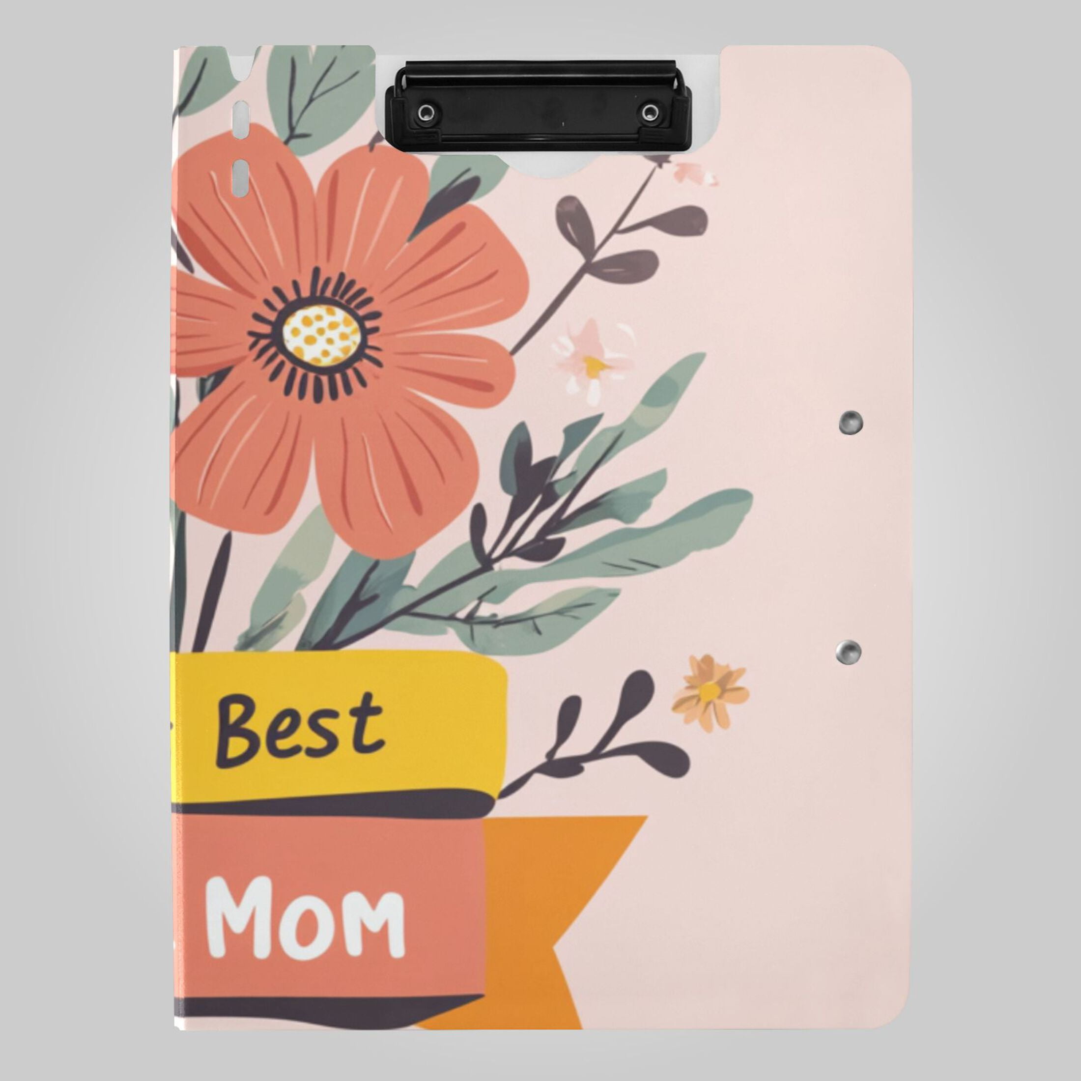 Flowers World Best Mom Mothers Day Foldable Binder Folder Clipboard ...