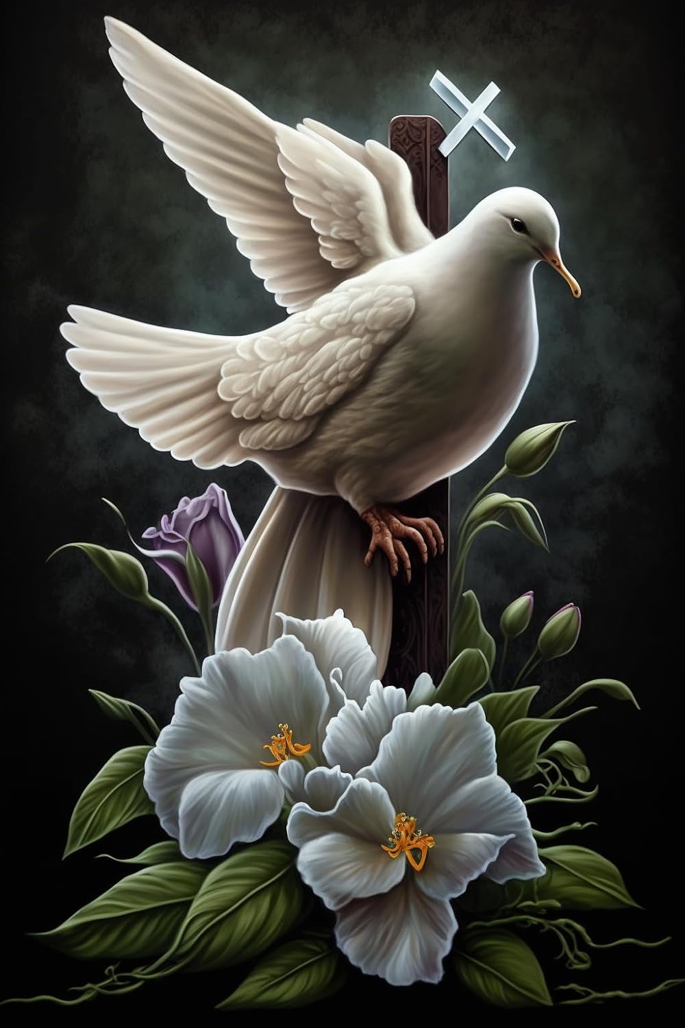 Flowers and Doves Puzzle - 1000 Piece Jigsaw Puzzle for Adults ...