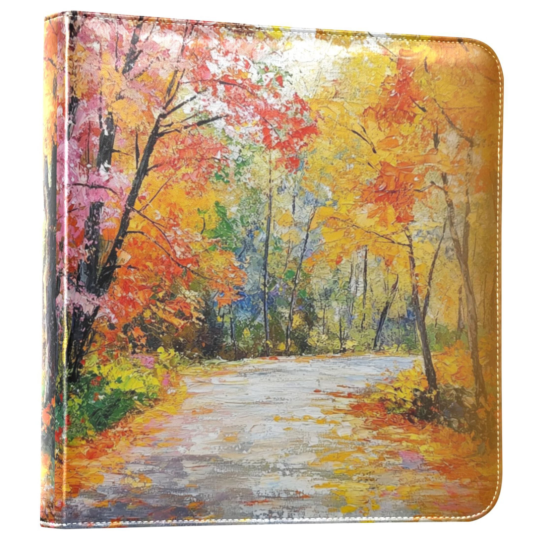 Flowers and Falling Leaves Autumn Large Photo Album Self Adhesive 20 ...