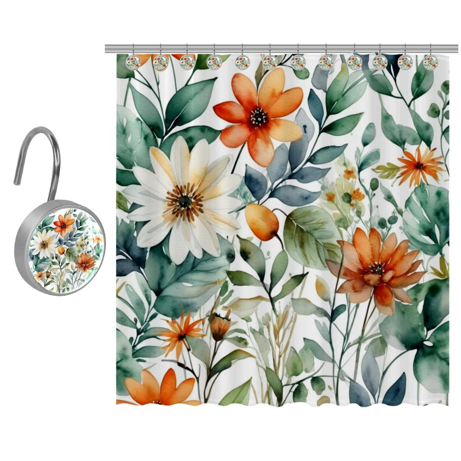 Shower Curtain Set - Shower Curtains for Bathroom, Bath Curtain Set ...