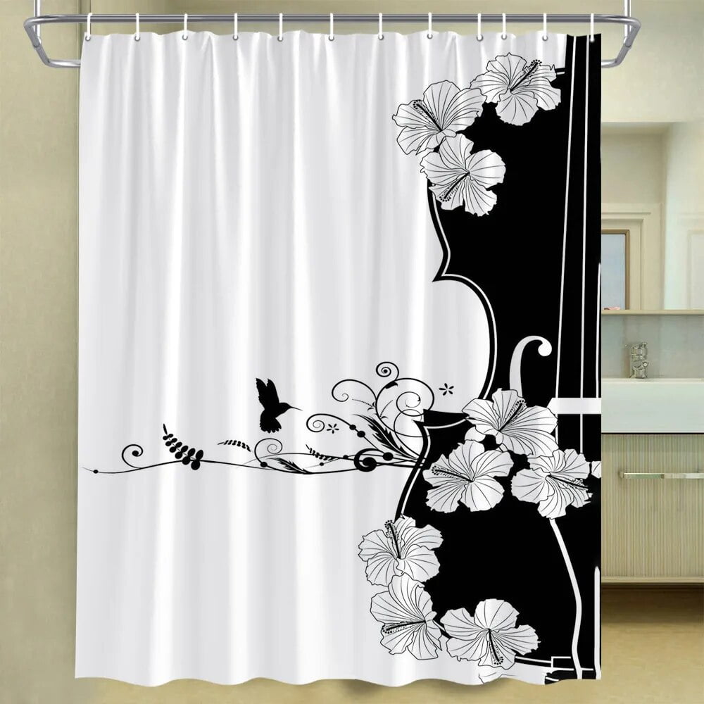 Flowers and Plants Butterfly Shower Curtain Abstract Creativity ...