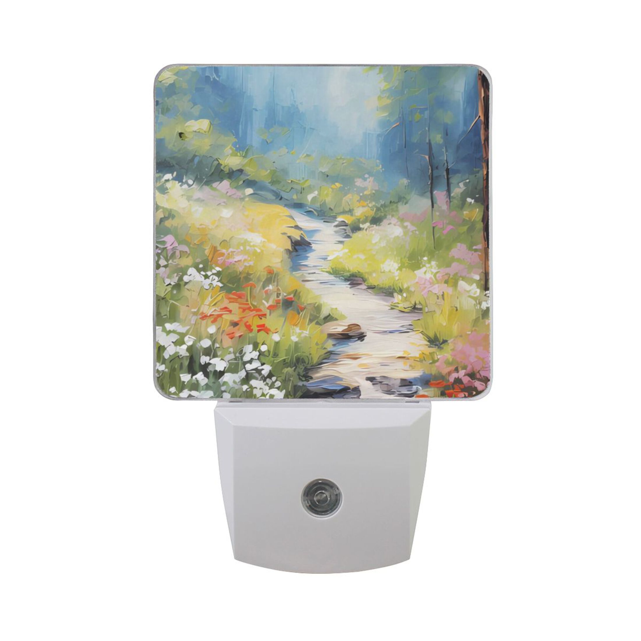 Flowers and Trees Night Light LED Dusk to Dawn Auto Sensor Night Lamp ...