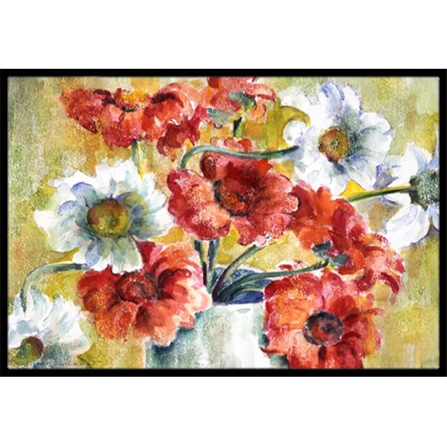 Flowers by Fiona Goldbacher Indoor or Outdoor Mat- 24 x 36 - Walmart.com