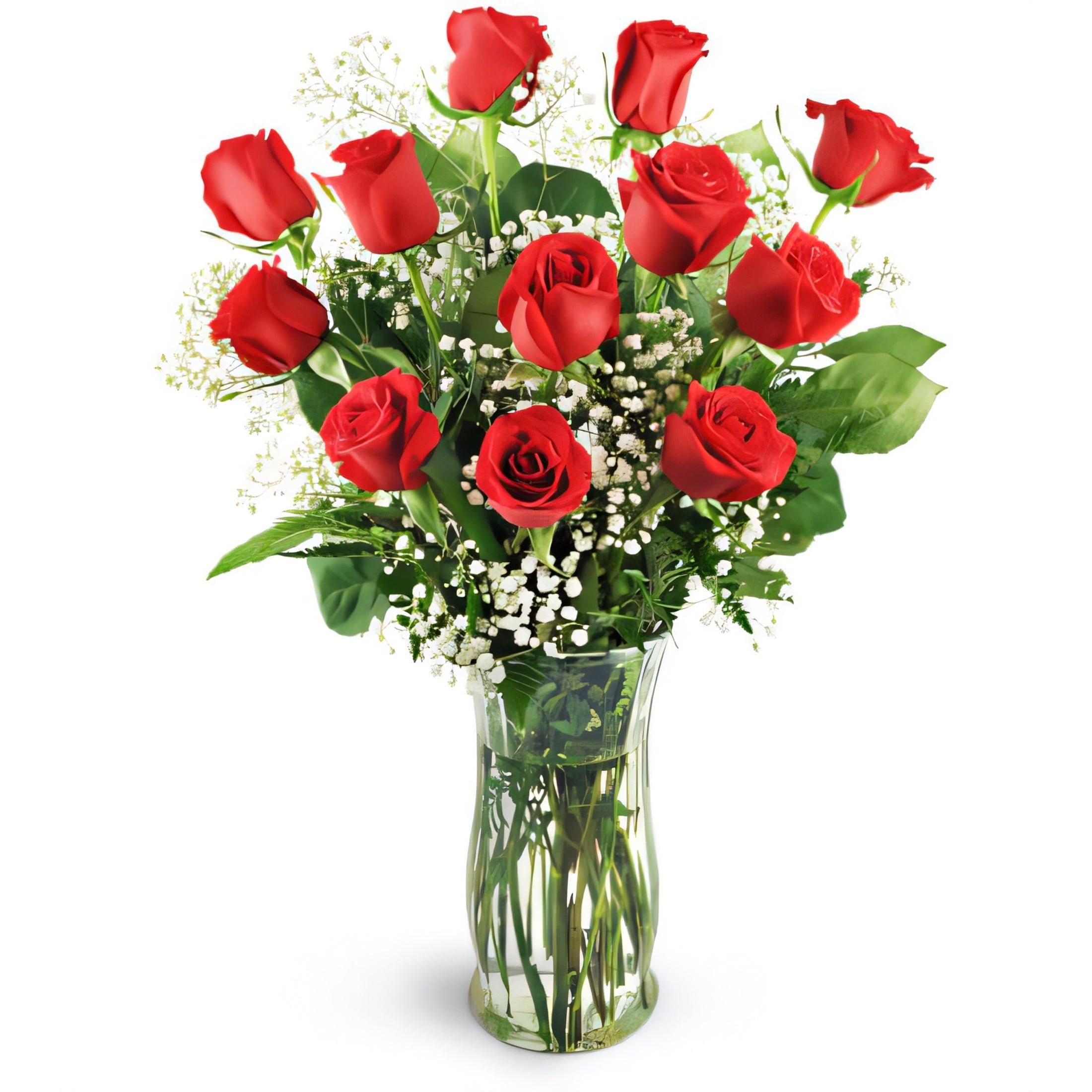 Flowers by Frances 12 Classic Red Roses - Premium - Walmart.com