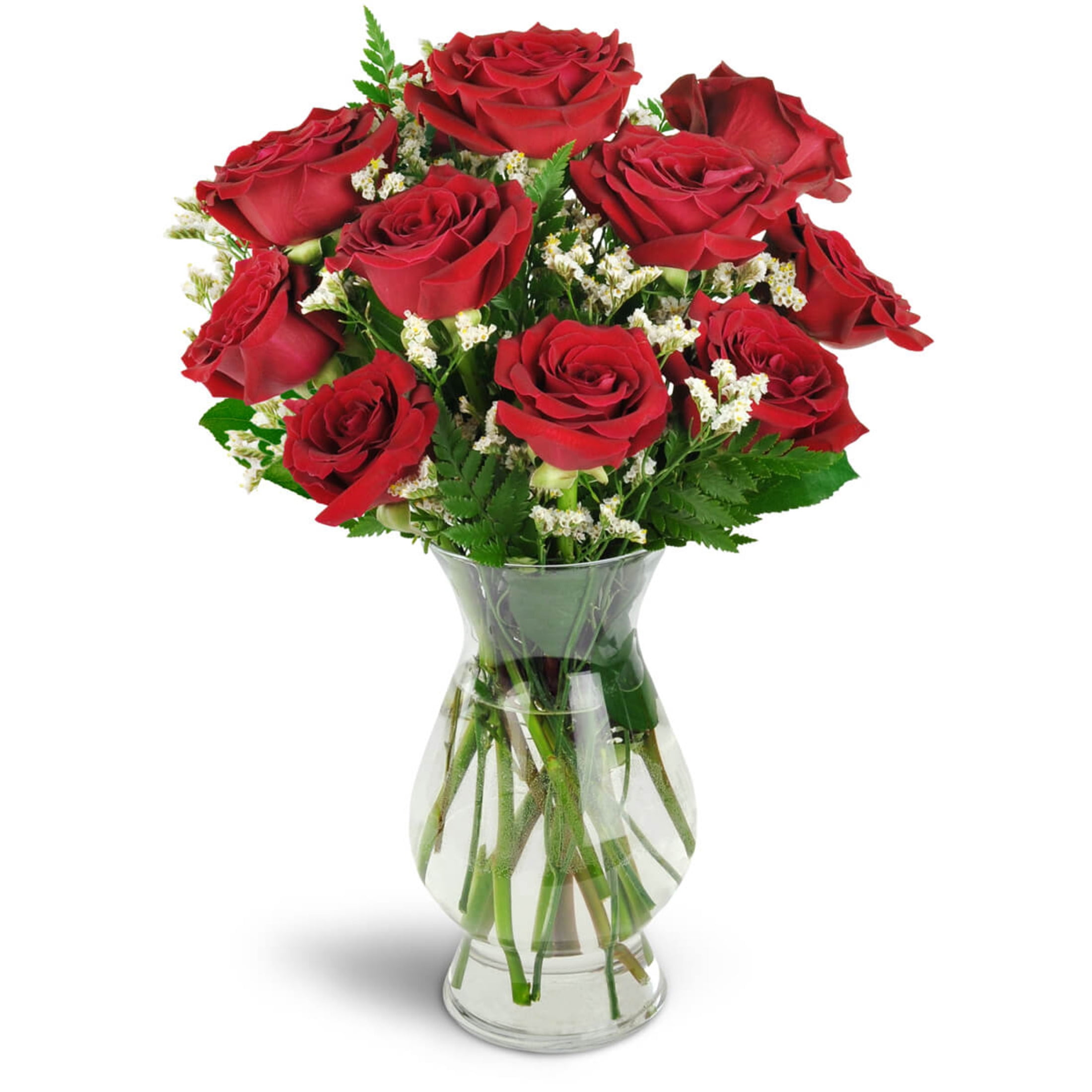 Flowers by Frances - Devoted to You™ Red Roses - Deluxe - Walmart.com