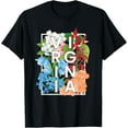 Flowers of Virginia Word Art - Virginian Pride T-Shirt men and women ...