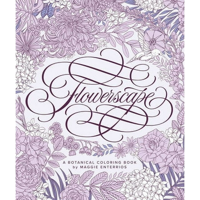 Flowerscape: A Botanical Coloring Book (Paperback) - Walmart.com