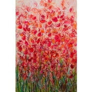 "Floral Frenzy Coastal IV" Painting Print on Wrapped Canvas - Walmart.com