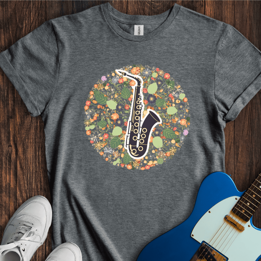 Flowery Sax Licks T-Shirt - Walmart.com