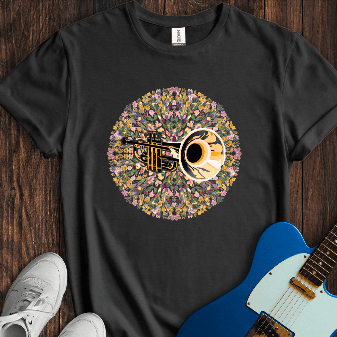 Flowery Trumpet Licks T-Shirt - Walmart.com