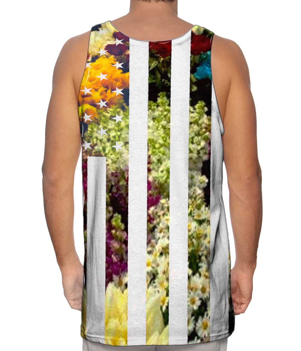 Flowery Usa Flag Tank Top - Walmart.com