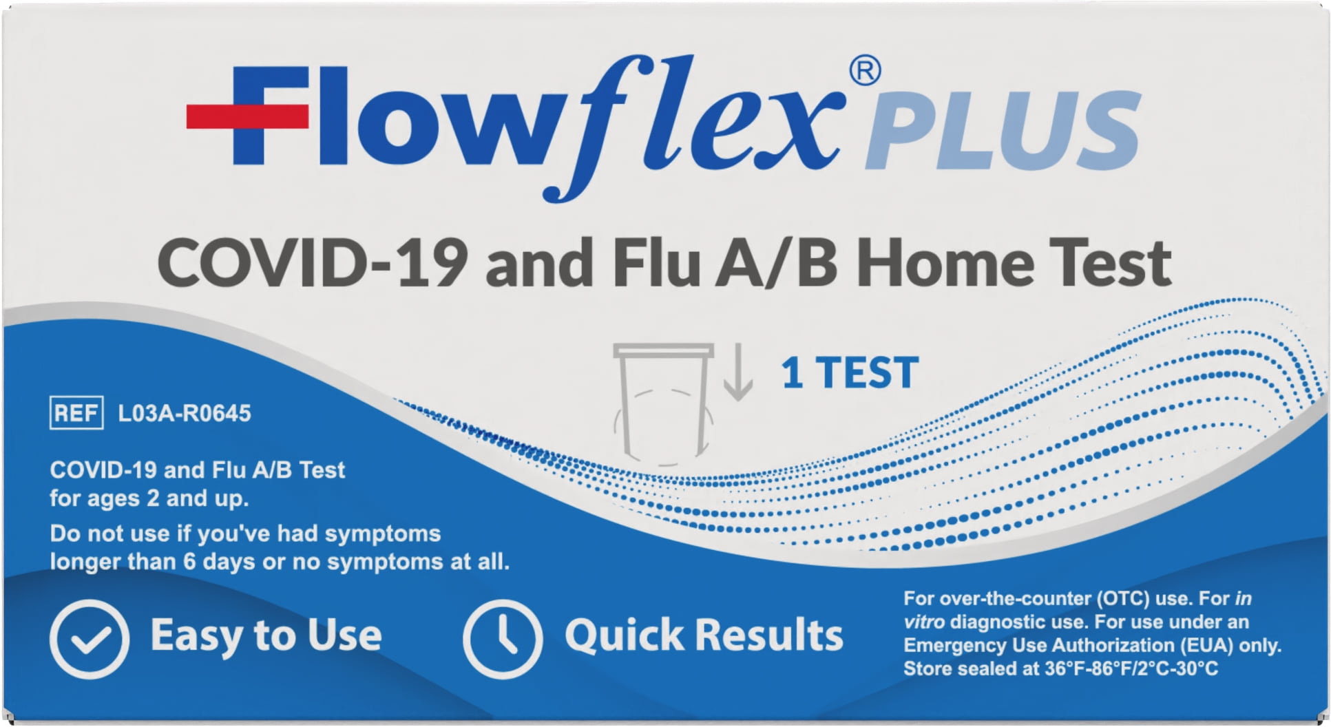 Flowflex® Plus COVID-19 and Flu A/B Home Test - (1 Pack) Flu A&B 3-in-1 ...