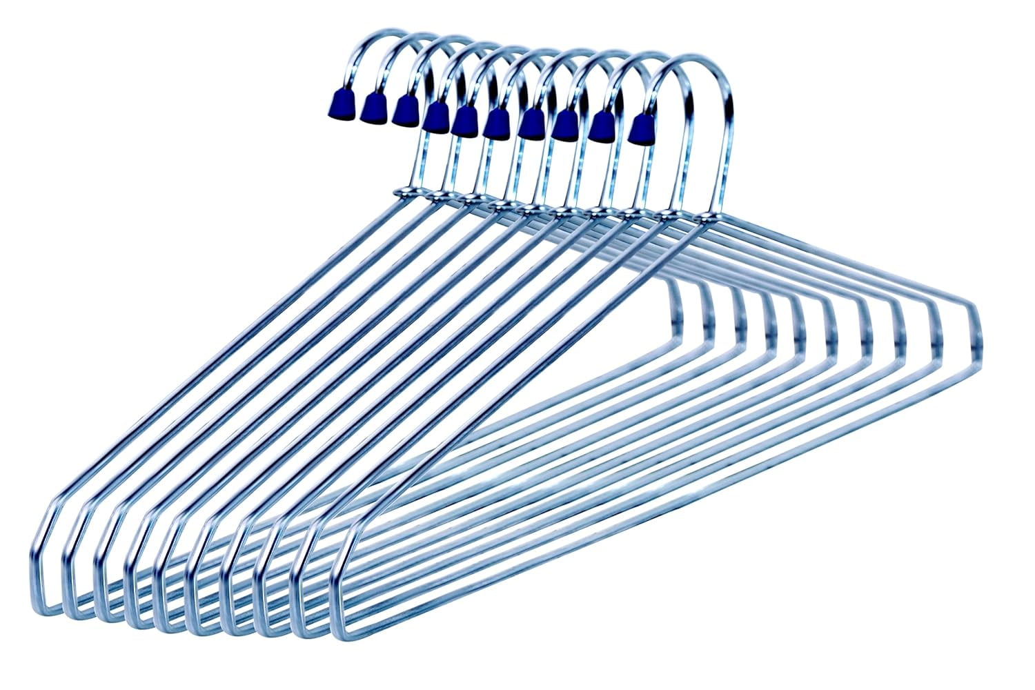 Flowhook Clothes Heavy Duty Plastic Hangers with Non Slip Grooves Ultra ...