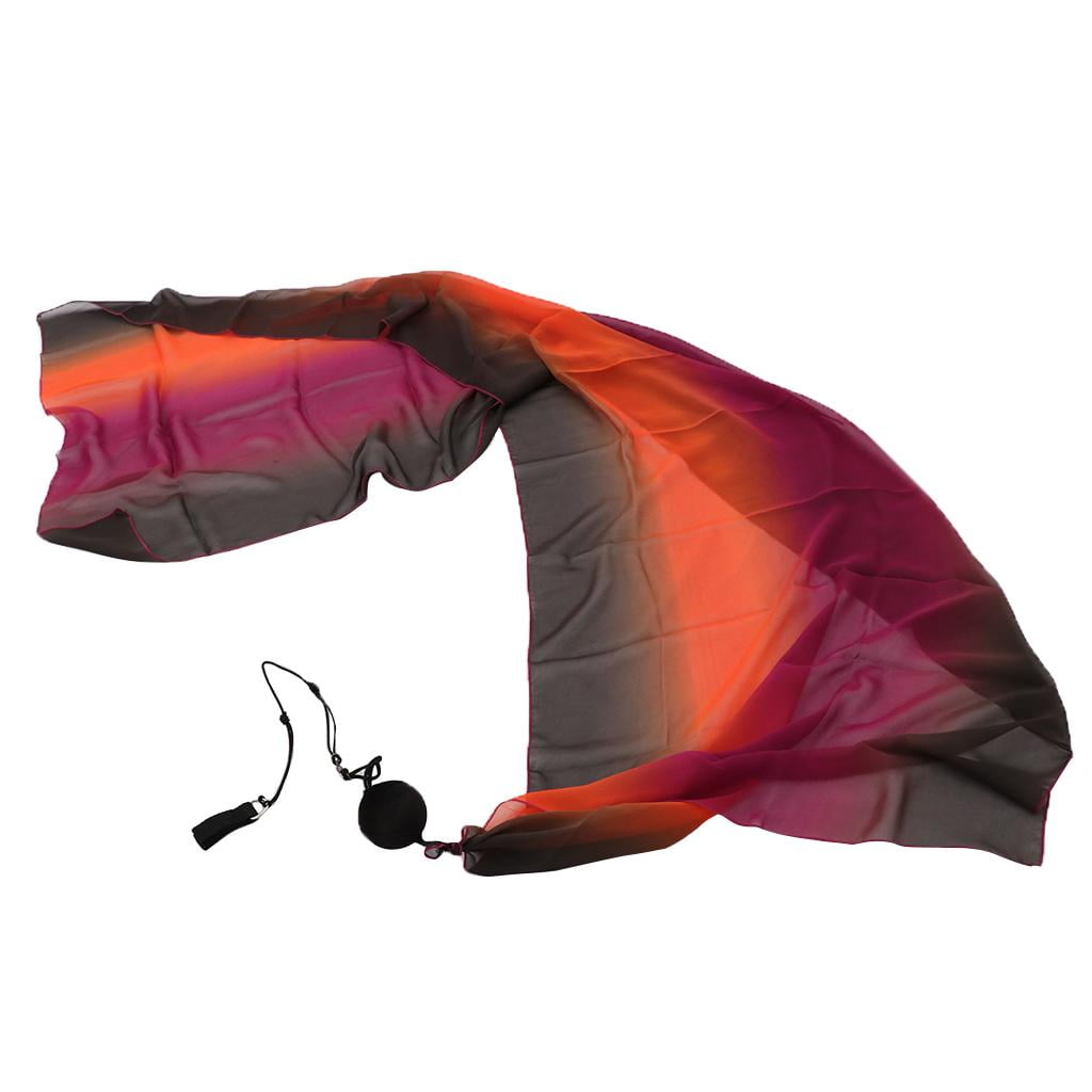 Flowing Silk POI Balls for Professional Hip Hop Belly Dance Hand Props ...