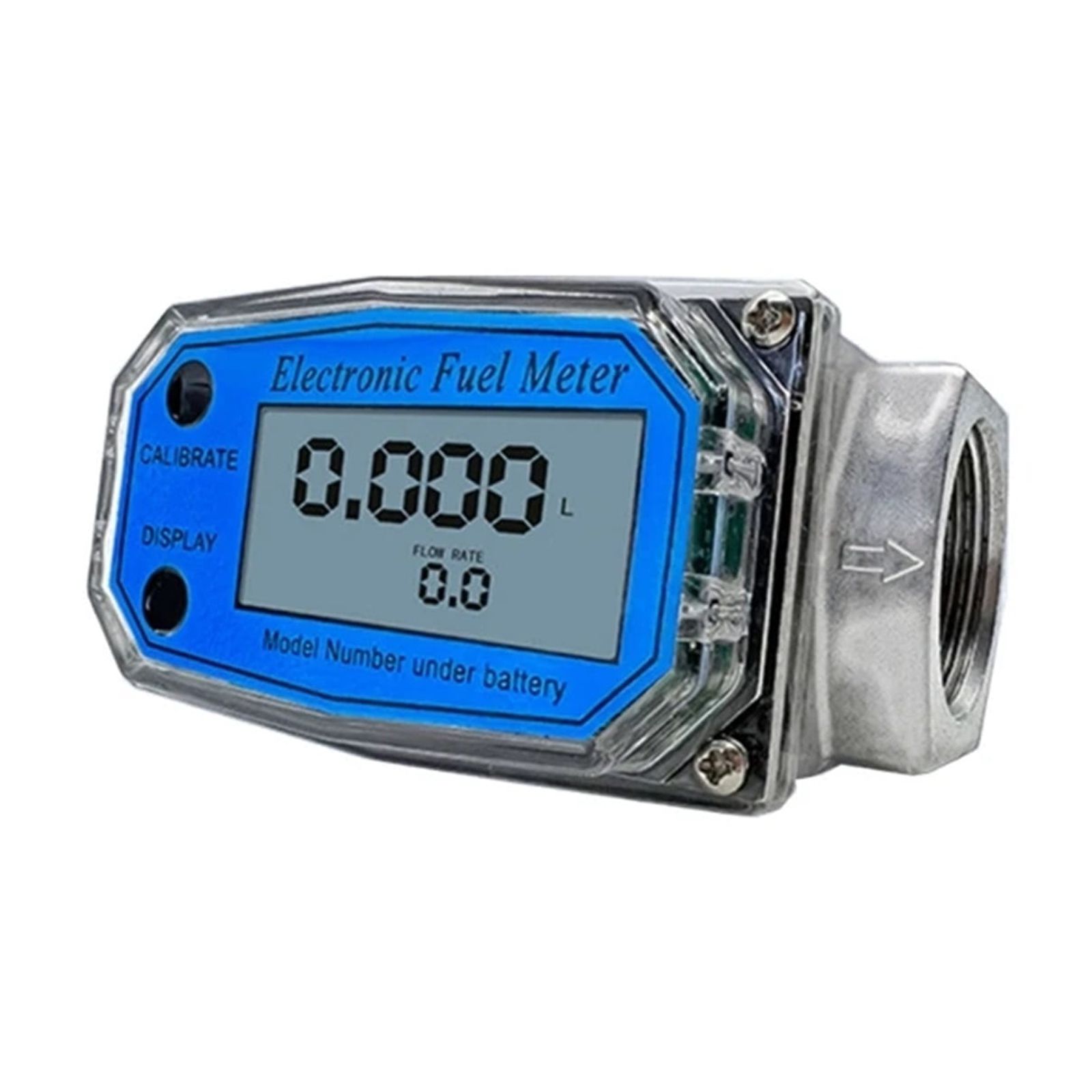 Flowmeter 1in/2in/2.5in/3in LCD Digital Liquid Flow Meter Electronic ...
